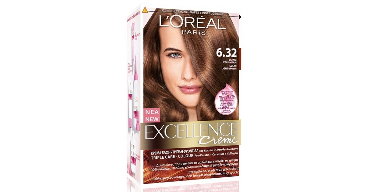 L'Oréal Excellence Cream No6.32 Ξανθό Κεχριμπαρί 48ml