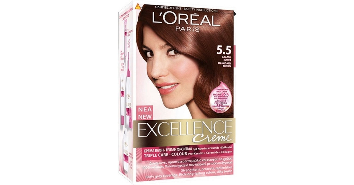 L'Oréal Excellence Cream No5.5 Ακαζού Μαονί 48ml